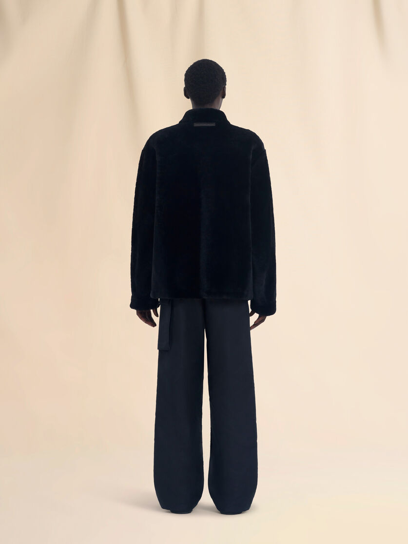 Black shaved shearling jacket | Marni