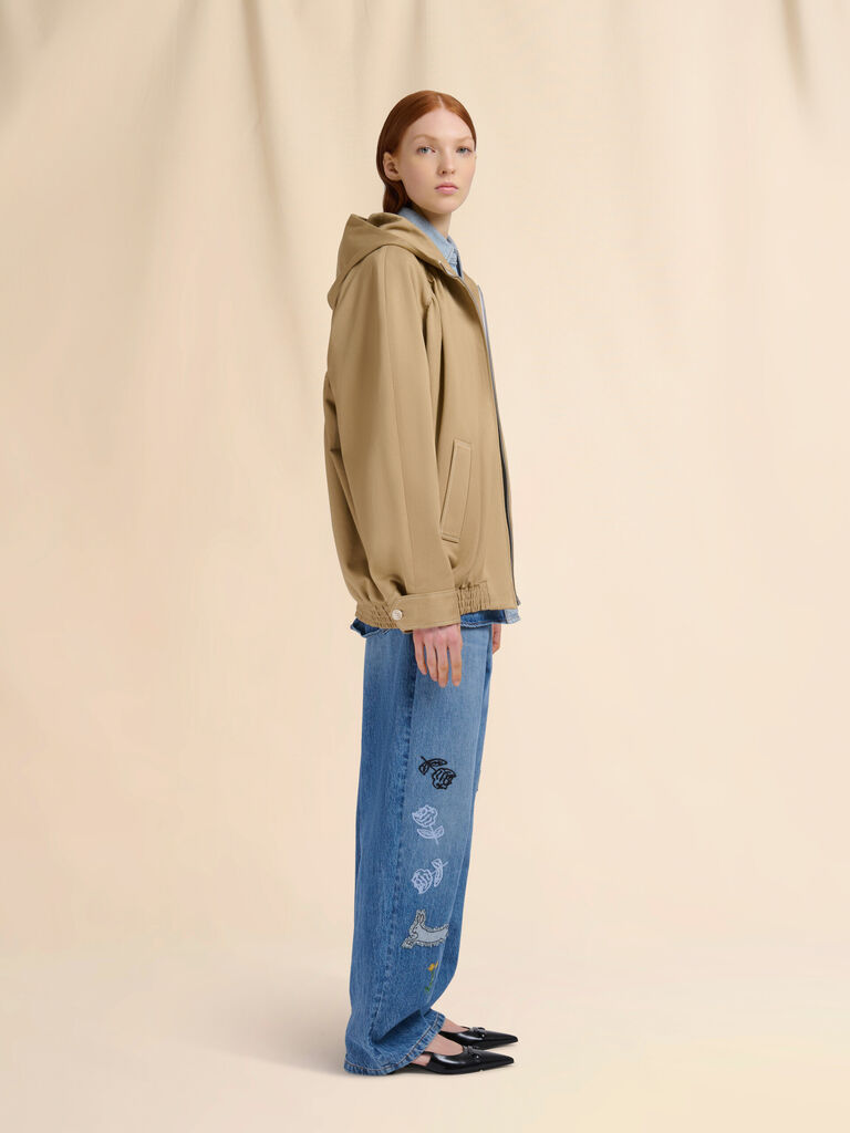 Blue striped alpaca scarf | Marni