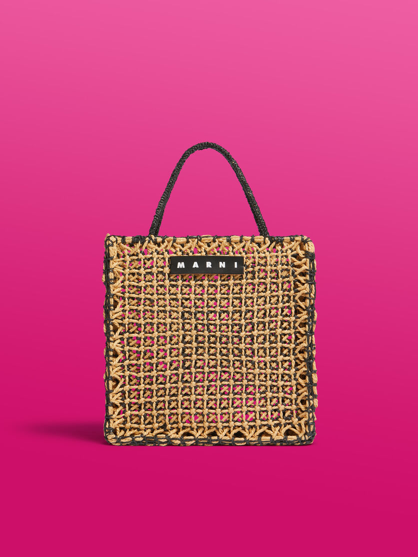 Bolso grande MARNI MARKET JURTA de croché blanco | Marni