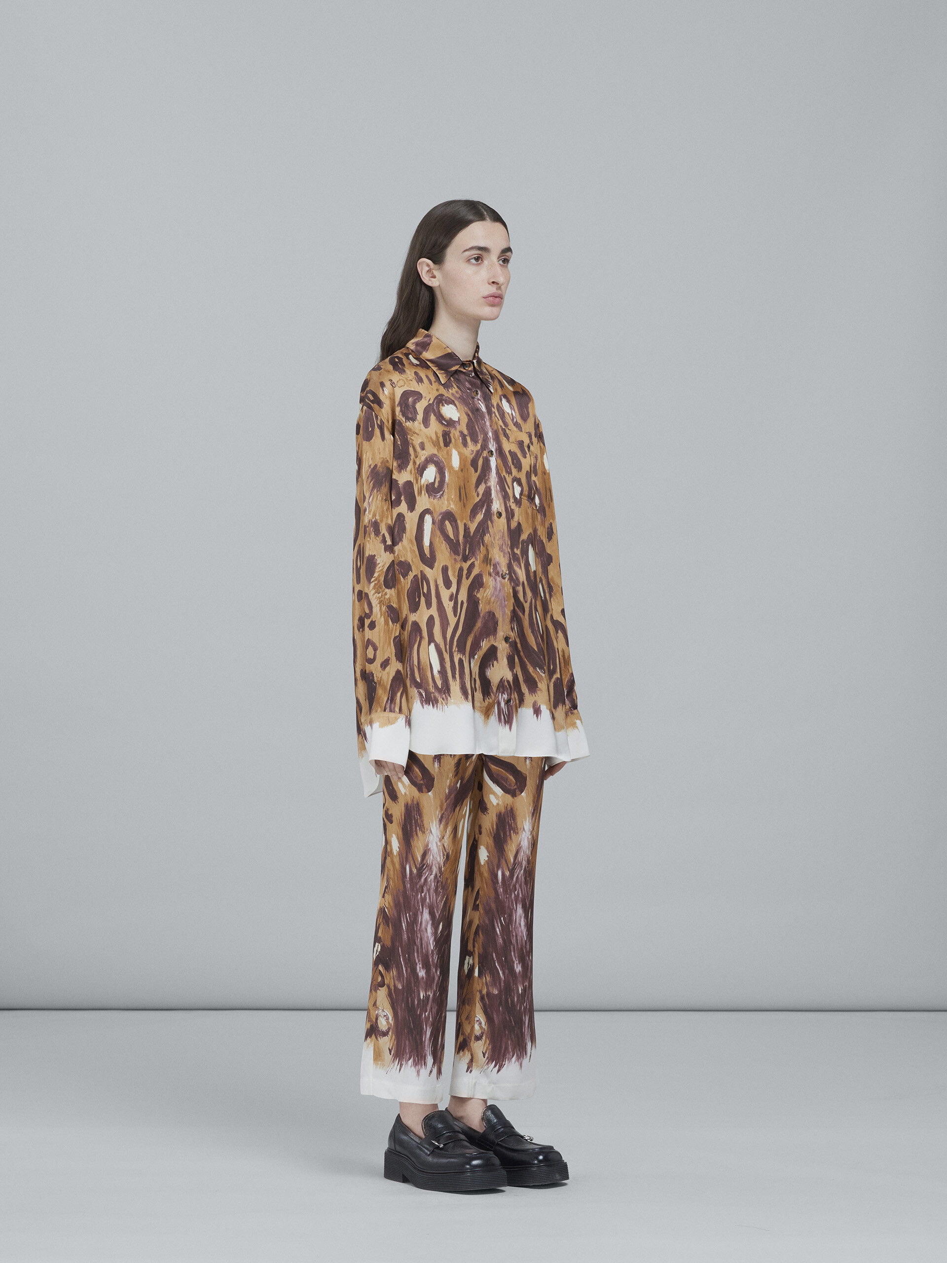 Marni Printed satin oversize shirt - coolerinsights.com