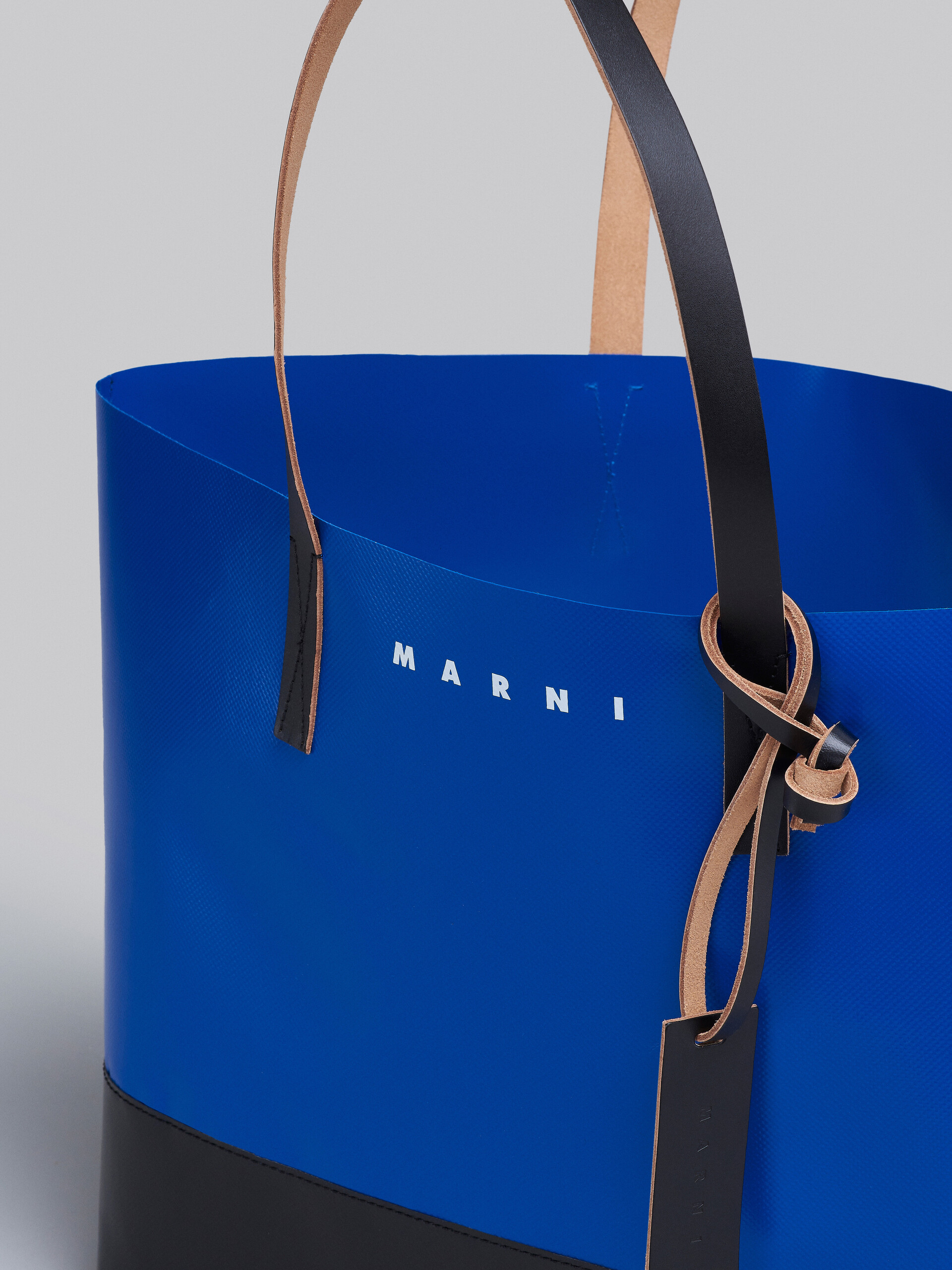 Sac cabas Tribeca bleu et noir | Marni