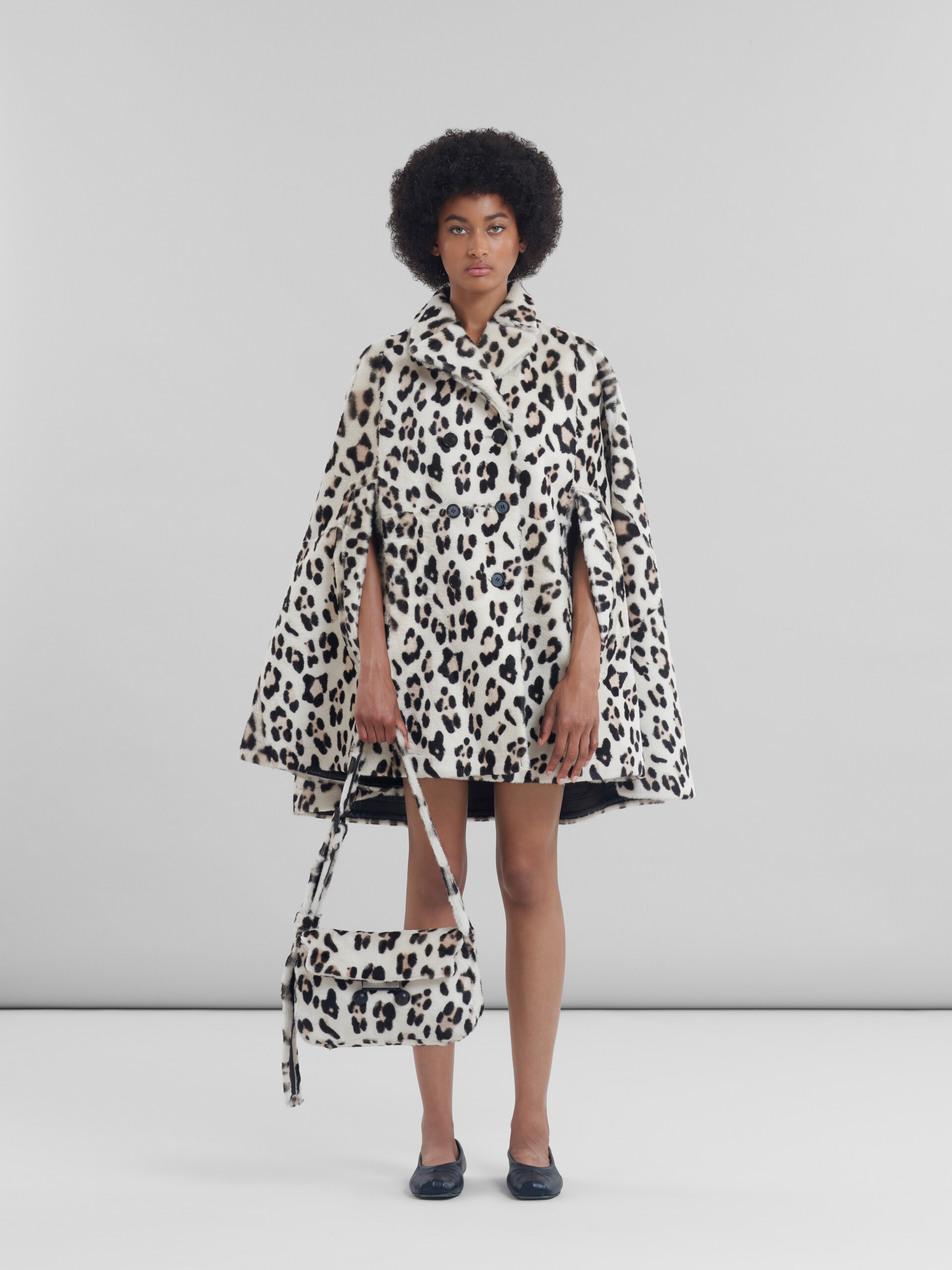 Shearling animal print Trunkaroo Soft medium shoulder bag | Marni
