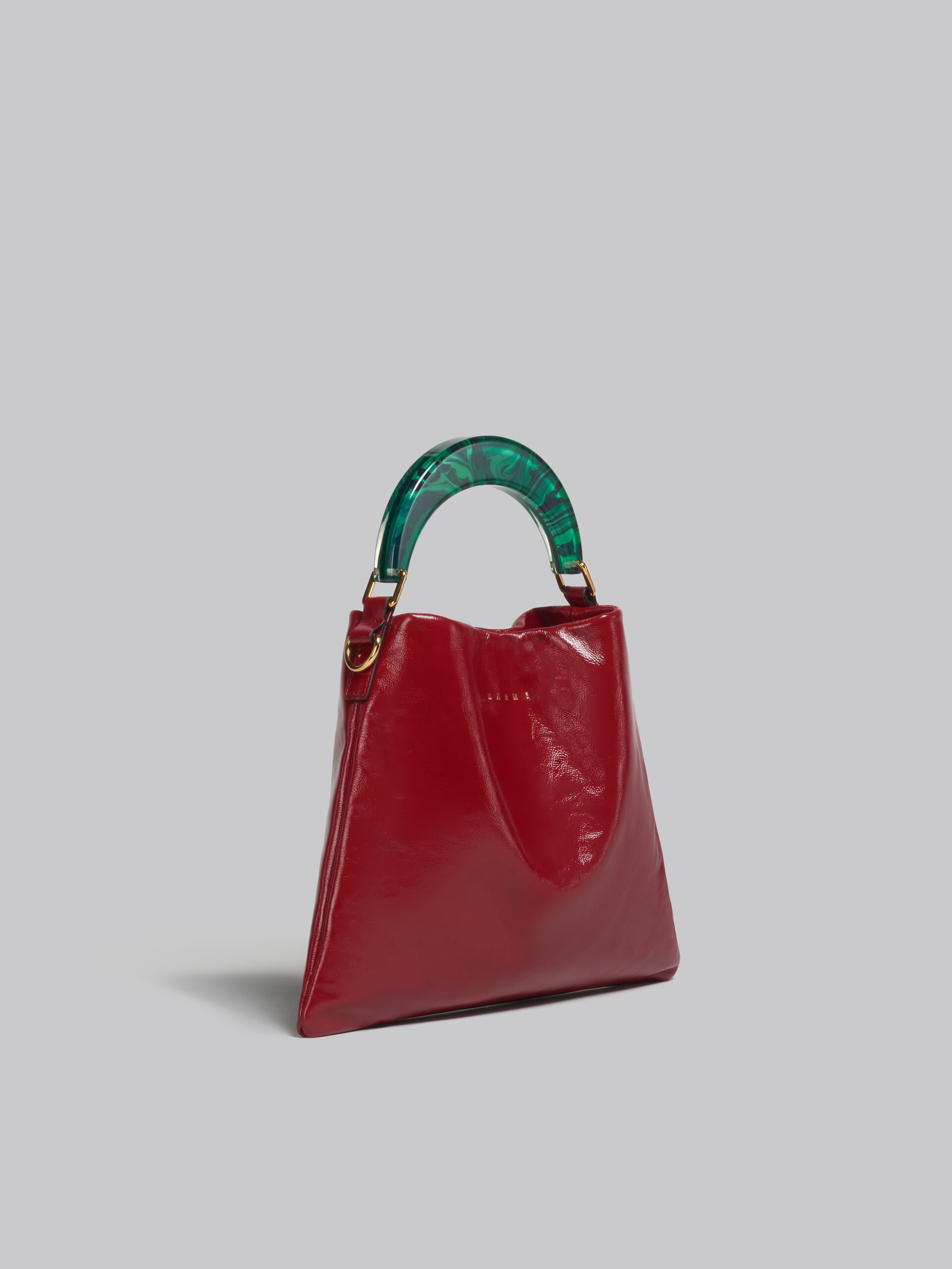 Venice Small Bag in ruby red leather | Marni
