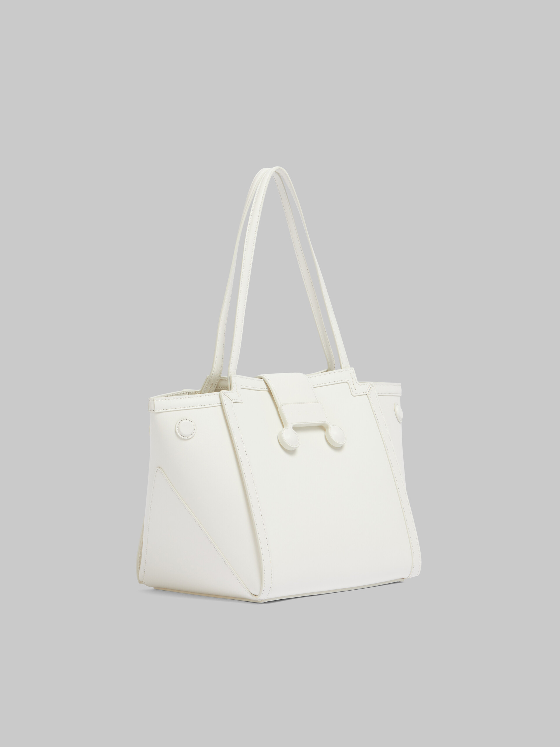 White leather Mini Riviera Bag | Marni