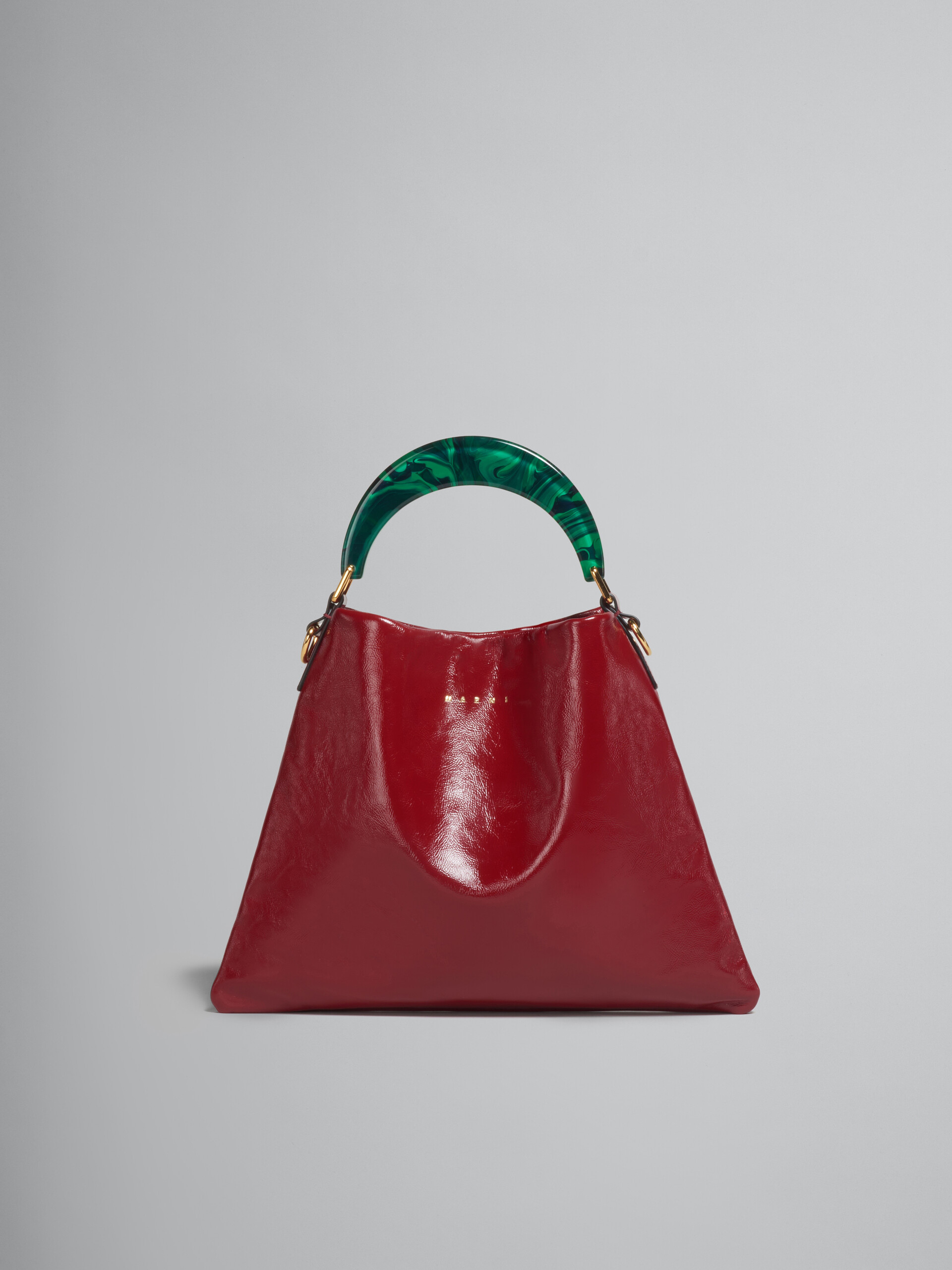 Venice Small Bag in ruby red leather | Marni