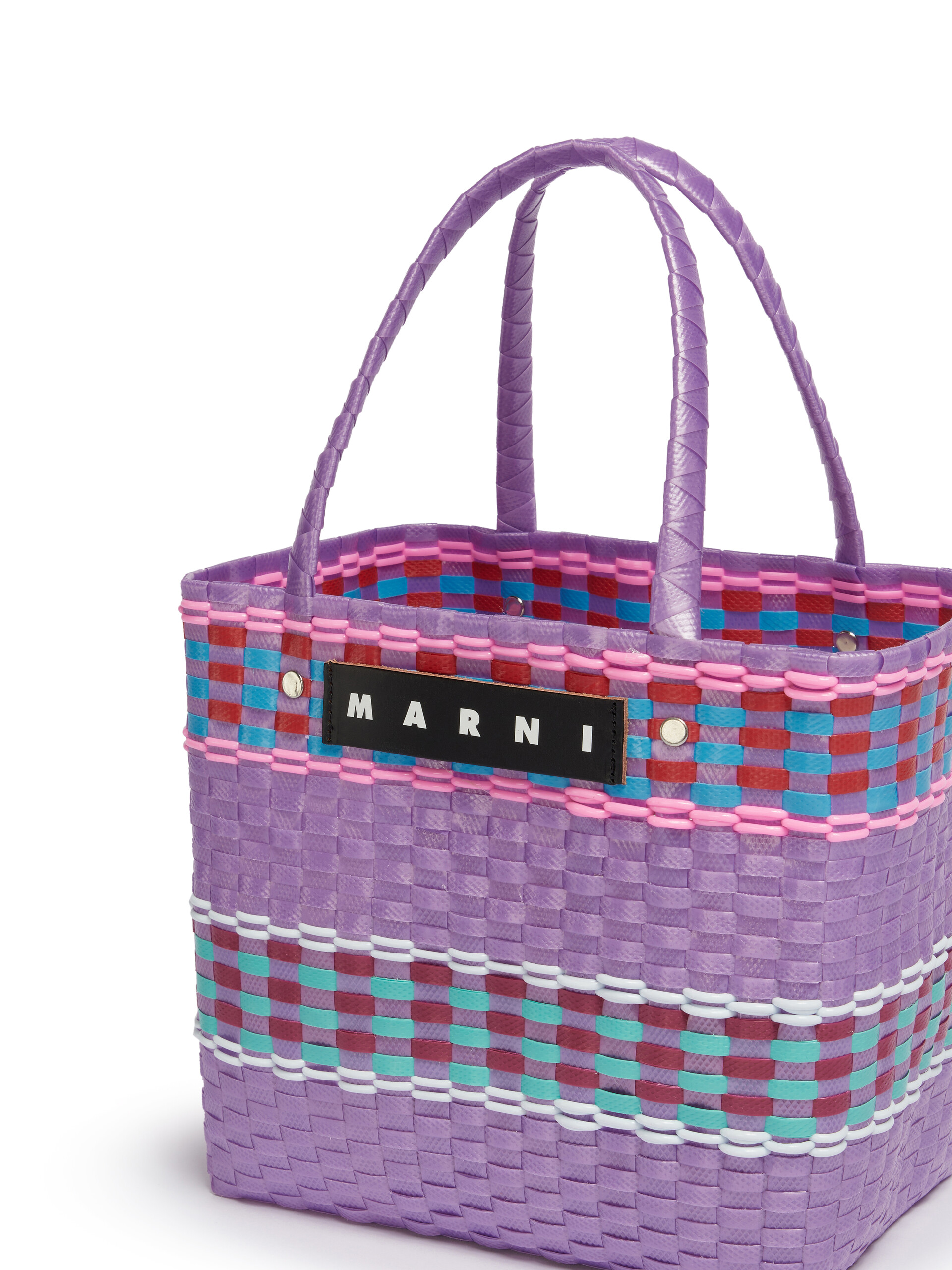 Petit sac Marni Market Retro Basket violet | Marni