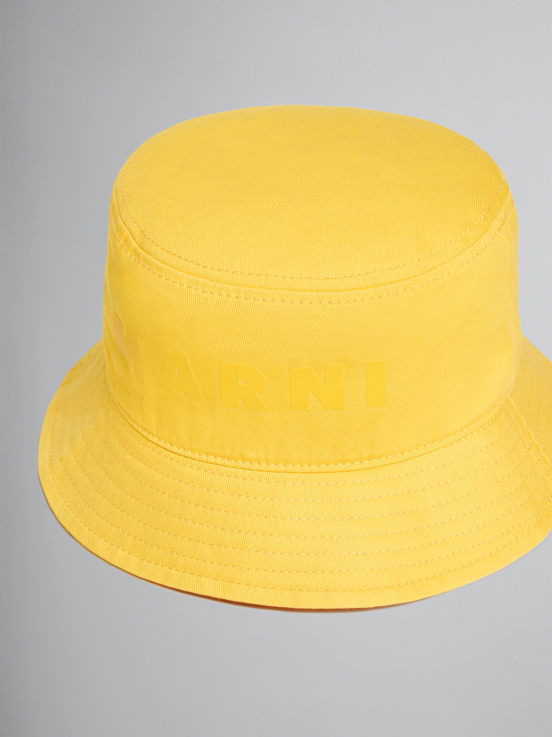 Yellow bucket hat with logo | Marni
