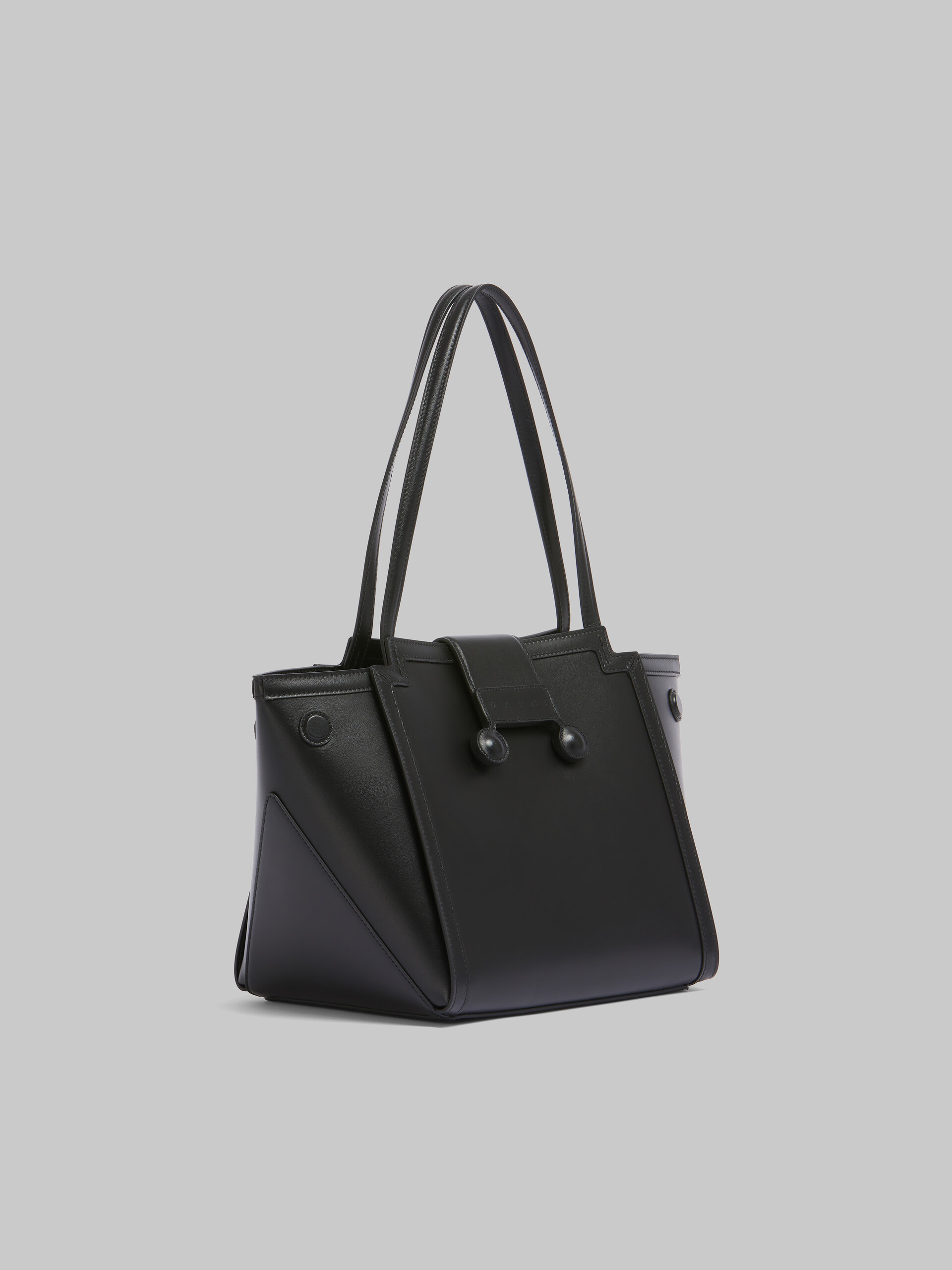 Black leather Mini Riviera Bag | Marni